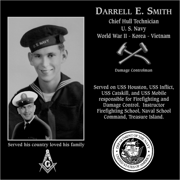 Chief Petty Officer Darrell E Smith | Mt. Soledad Virtual Plaque