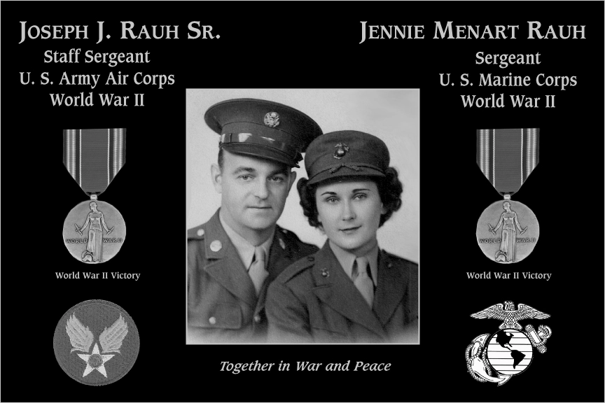 Staff Sergeant Joseph J Rauh Sr. | Mt. Soledad Virtual Plaque