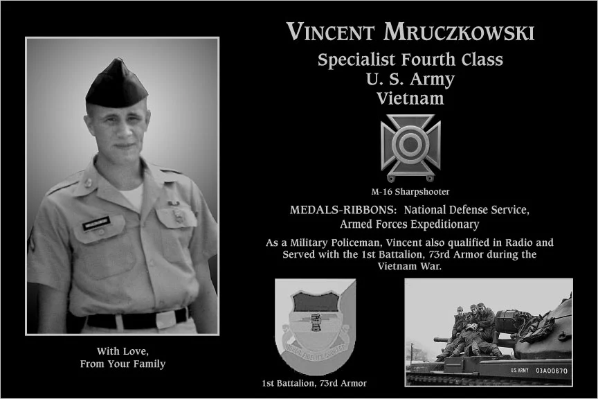 Specialist Vincent Mruczkowski | Mt. Soledad Virtual Plaque