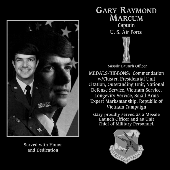 Captain Gary Raymond Marcum | Mt. Soledad Virtual Plaque