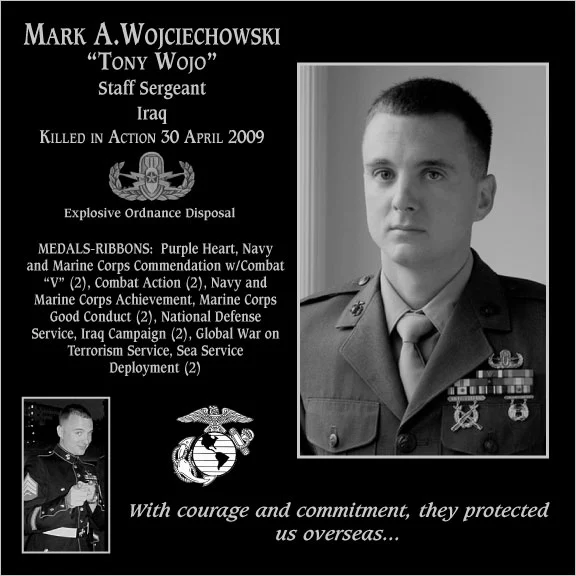 Staff Sergeant Mark A Wojciechowski | Mt. Soledad Virtual Plaque