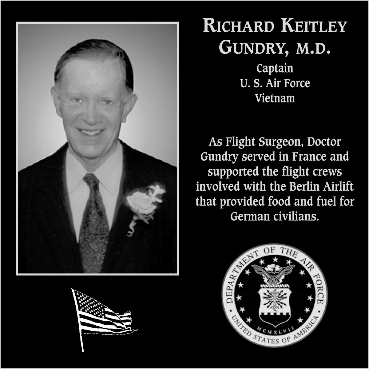 Captain Richard Keitley Gundry | Mt. Soledad Virtual Plaque