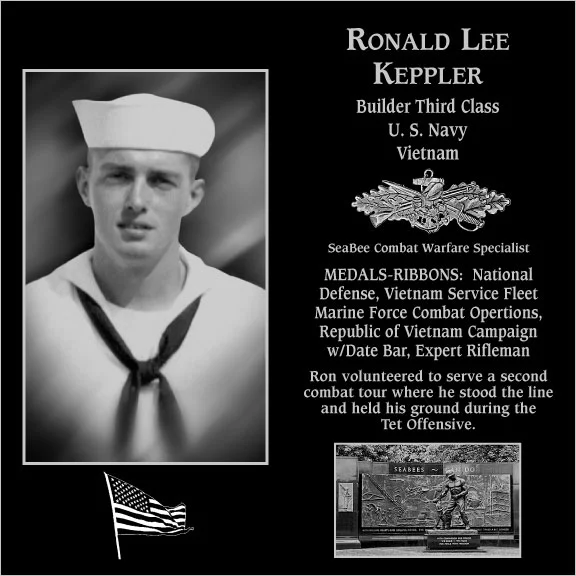 Petty Officer Third Class Ronald Lee Keppler | Mt. Soledad Virtual Plaque
