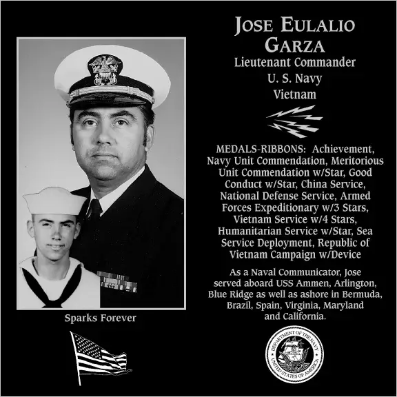 Lieutenant Commander Jose Eulalio Garza | Mt. Soledad Virtual Plaque