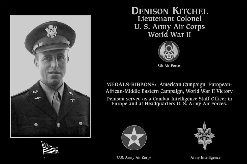 Lieutenant Colonel Denison Kitchel | Mt. Soledad Virtual Plaque