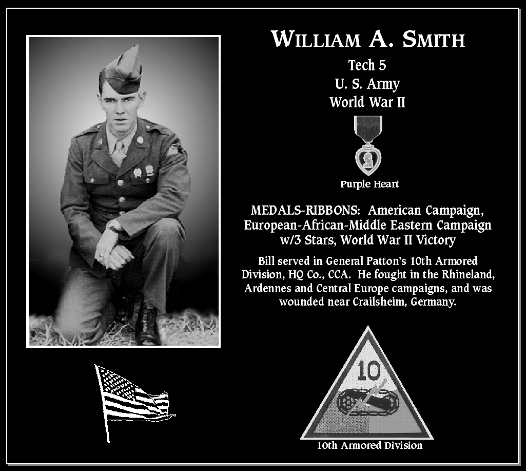 Corporal William A Smith | Mt. Soledad Virtual Plaque