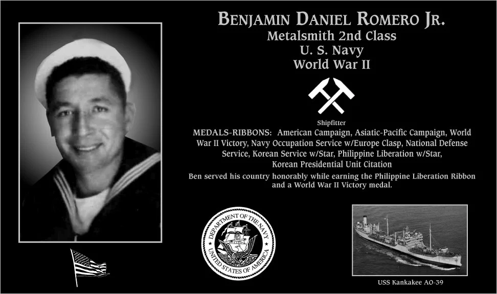 Petty Officer Second Class Benjamin Daniel Romero Jr. | Mt. Soledad ...