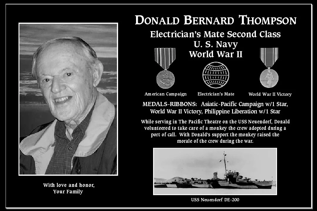Petty Officer Second Class Donald Bernard Thompson | Mt. Soledad ...