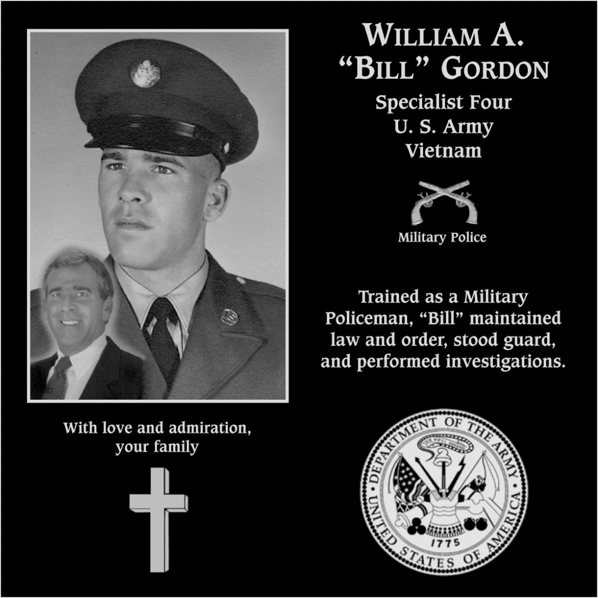 Specialist William A Gordon | Mt. Soledad Virtual Plaque