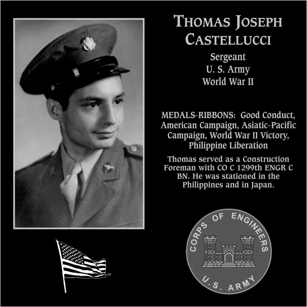 Sergeant Thomas Joseph Castellucci | Mt. Soledad Virtual Plaque