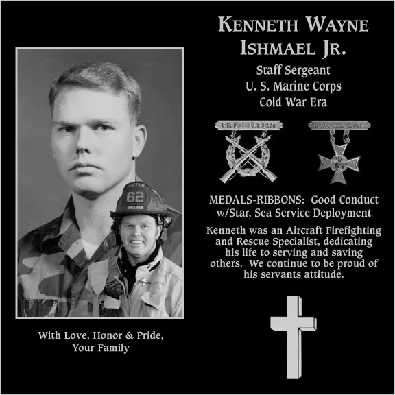Staff Sergeant Kenneth Wayne Ishmael Jr. | Mt. Soledad Virtual Plaque