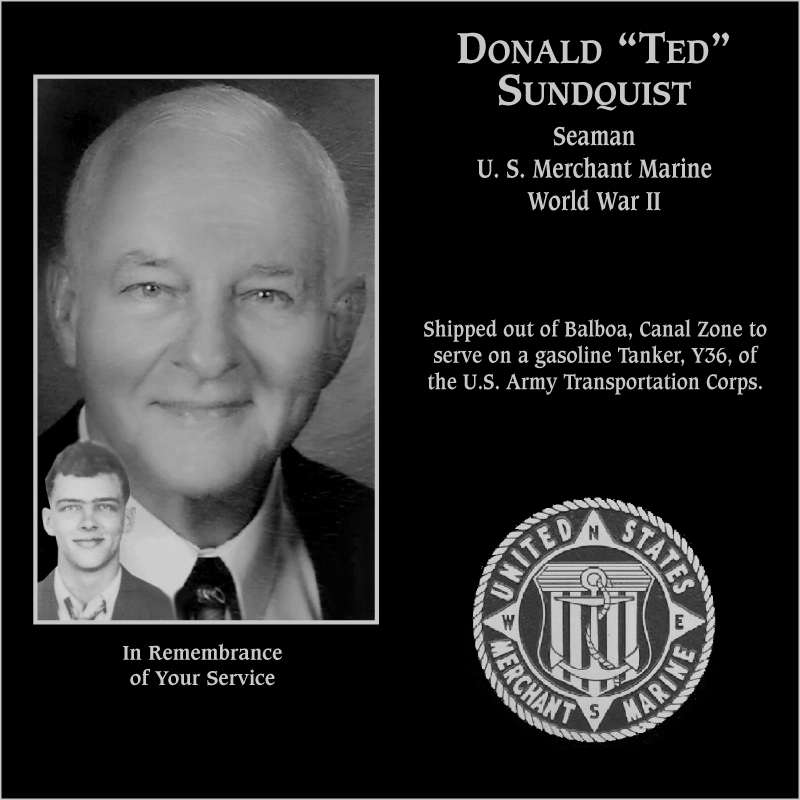 Ordinary Seaman Donald Sundquist | Mt. Soledad Virtual Plaque