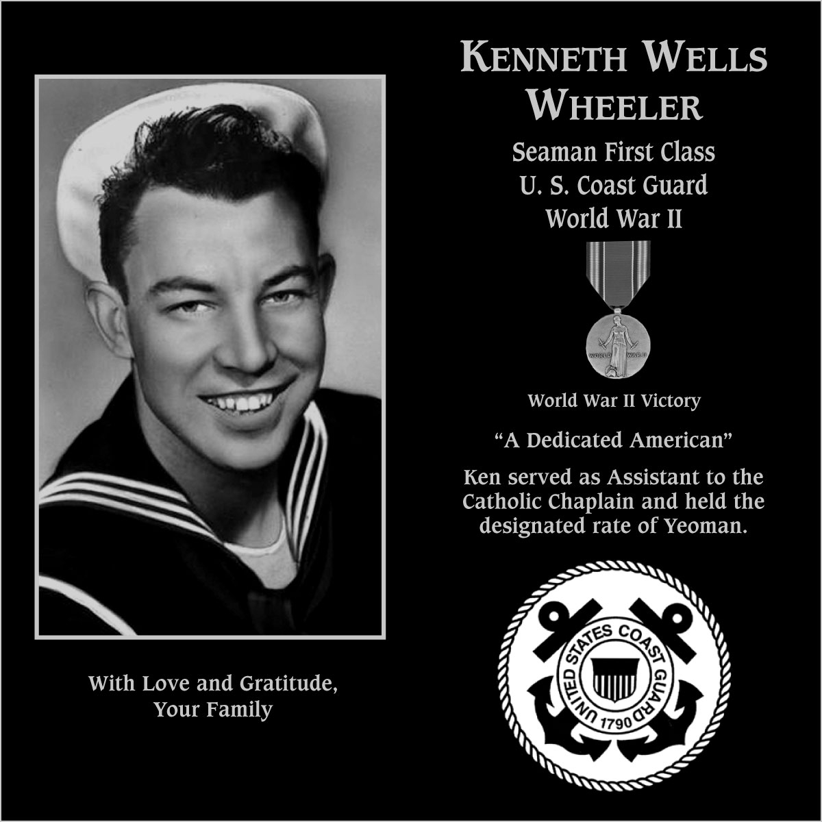 Petty Officer First Class Kenneth Wells Wheeler | Mt. Soledad Virtual ...