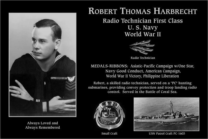 Petty Officer First Class Robert Thomas Harbrecht | Mt. Soledad Virtual ...