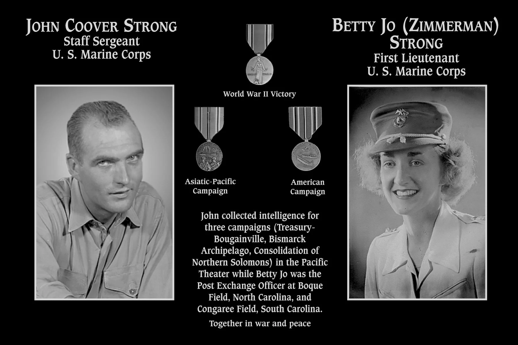 Staff Sergeant John Coover Strong | Mt. Soledad Virtual Plaque