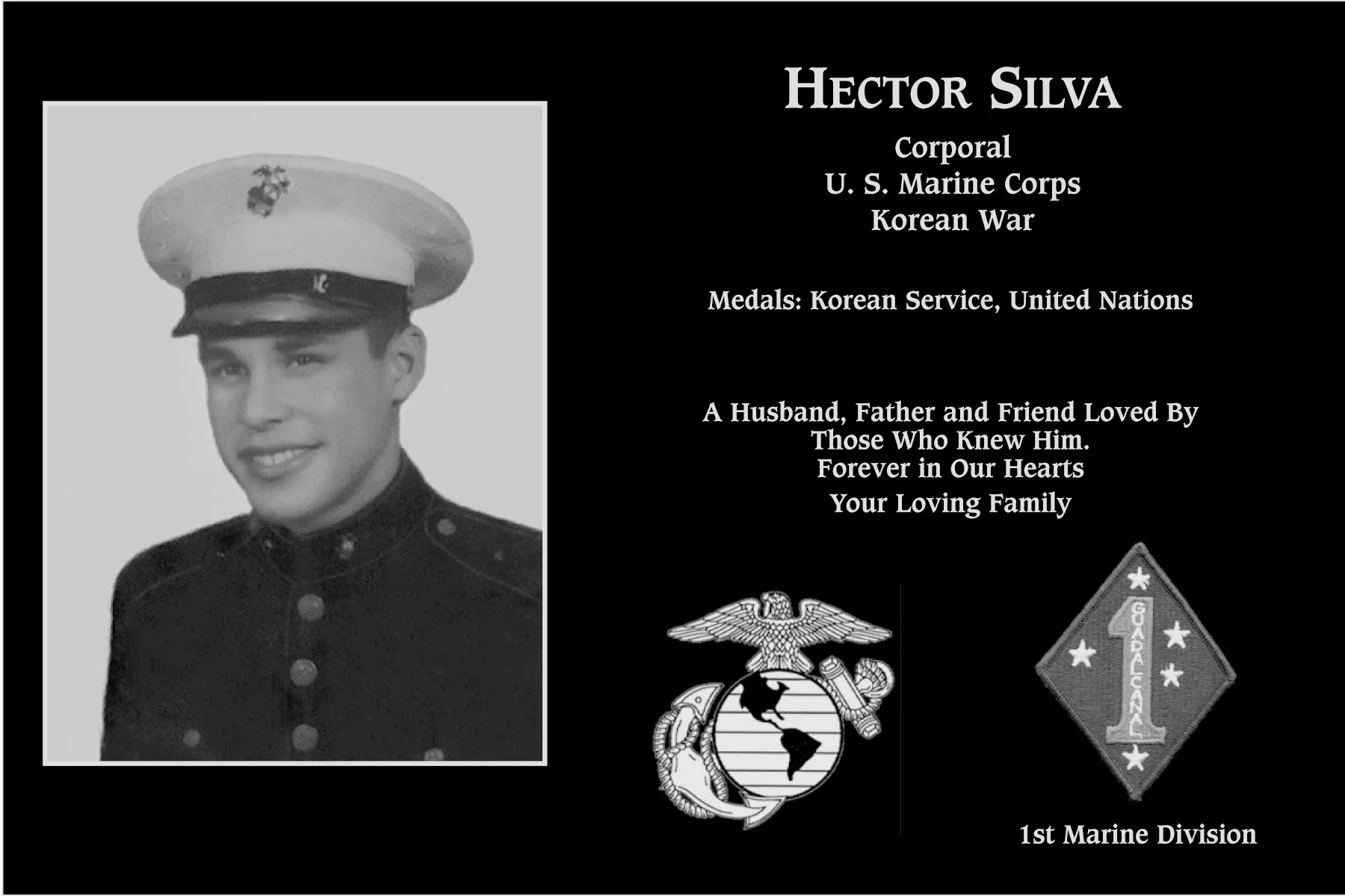 Corporal Hector Silva | Mt. Soledad Virtual Plaque