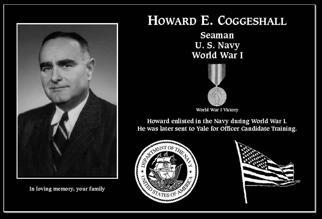 Seaman/Airman/Fireman Recruit Howard E Coggeshall | Mt. Soledad Virtual ...