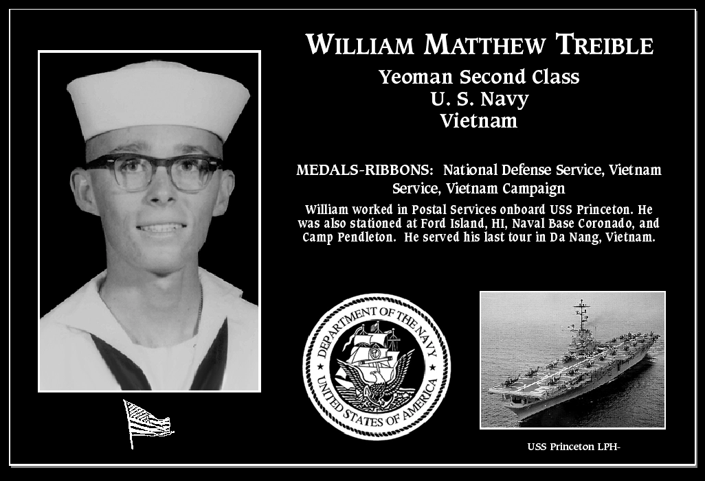 Petty Officer Second Class William Matthew Treible | Mt. Soledad ...