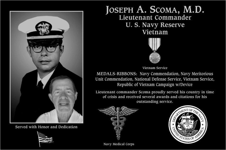 Lieutenant Commander Joseph A Scoma | Mt. Soledad Virtual Plaque