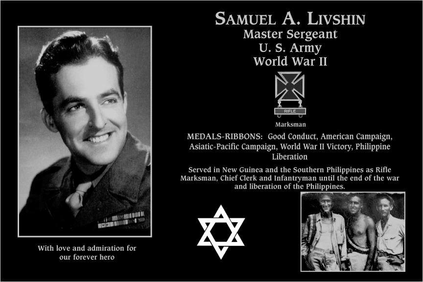 Master Sergeant Samuel A Levshin | Mt. Soledad Virtual Plaque