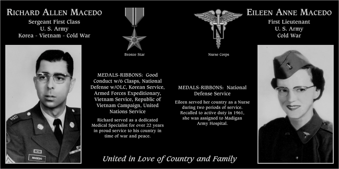 Sergeant First Class Richard Allen Macedo | Mt. Soledad Virtual Plaque