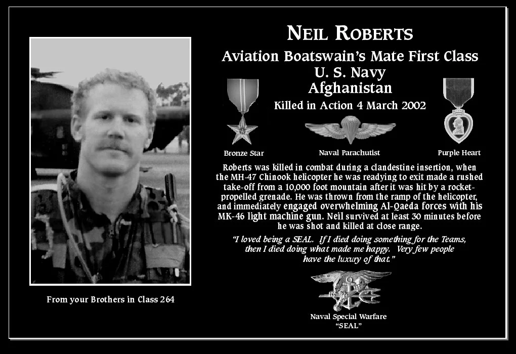 Petty Officer First Class Neil Roberts | Mt. Soledad Virtual Plaque