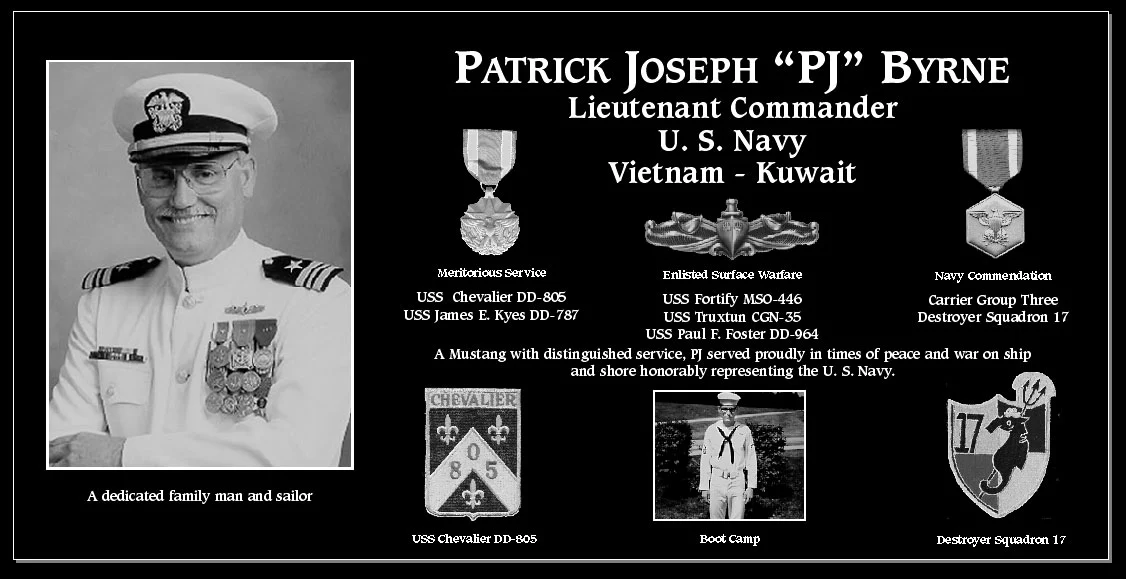 Lieutenant Commander Patrick Joseph Byrne | Mt. Soledad Virtual Plaque
