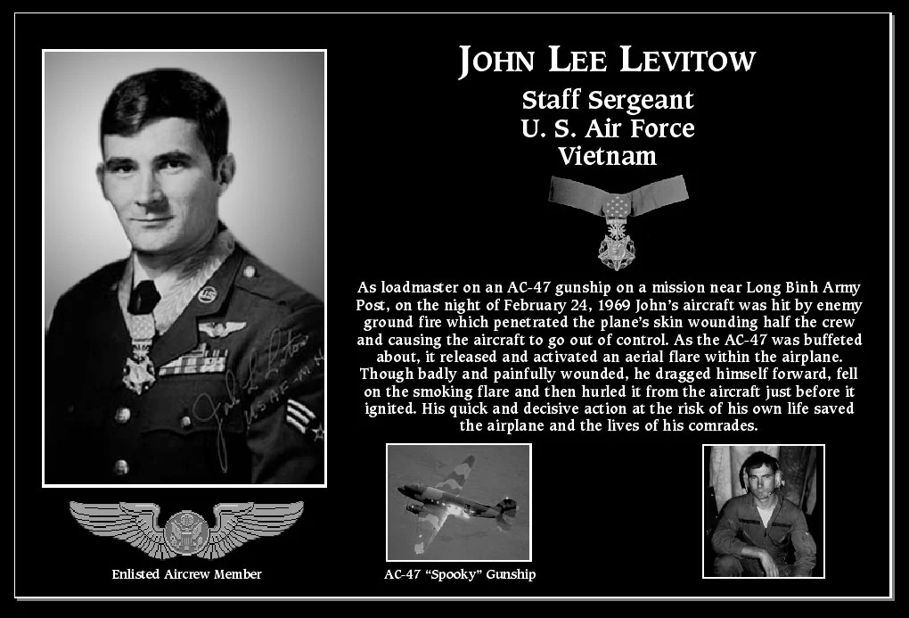 Staff Sergeant John Lee Levitow | Mt. Soledad Virtual Plaque