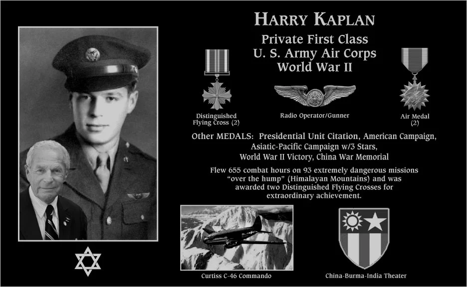 Private First Class Harry Kaplan | Mt. Soledad Virtual Plaque