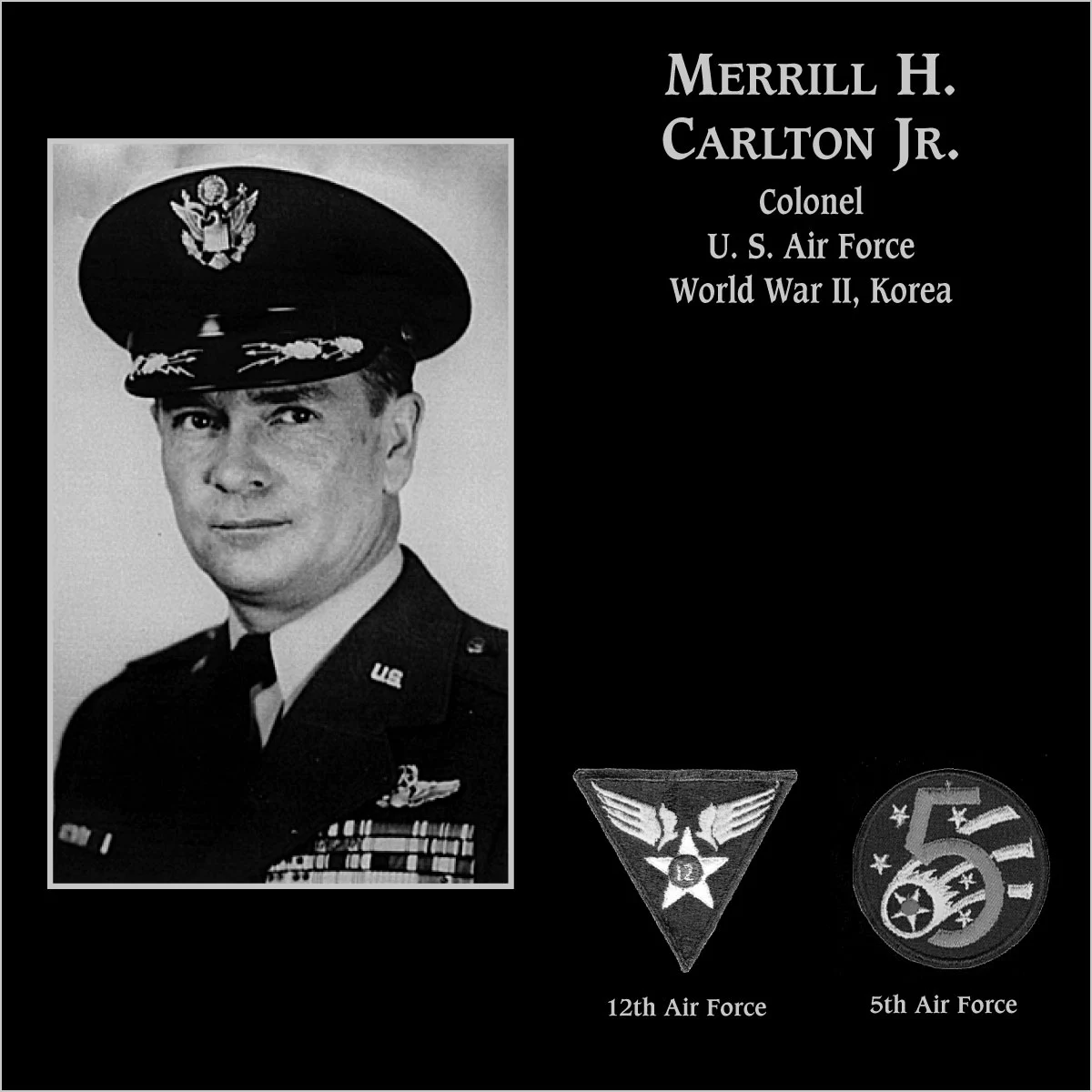 Colonel Merrill H Carlton Jr. | Mt. Soledad Virtual Plaque