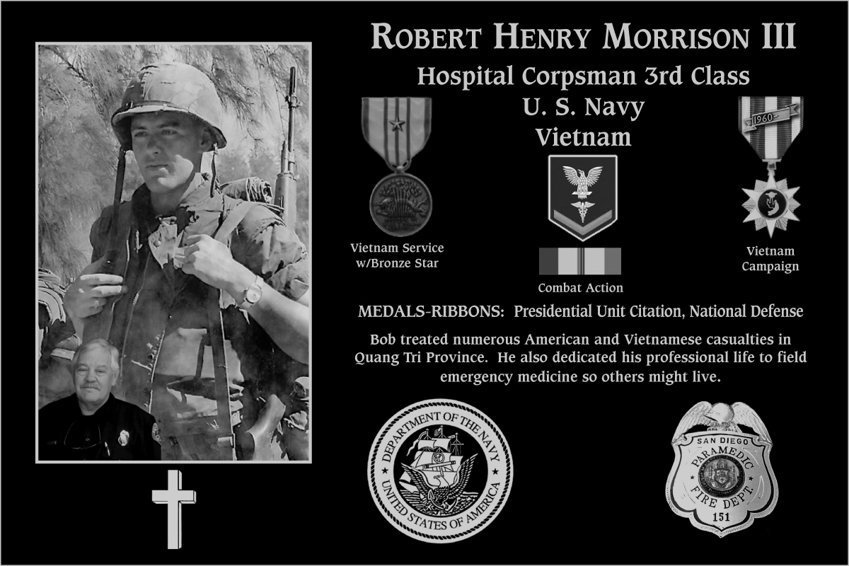 Petty Officer Third Class Robert Henry Morrison III | Mt. Soledad ...