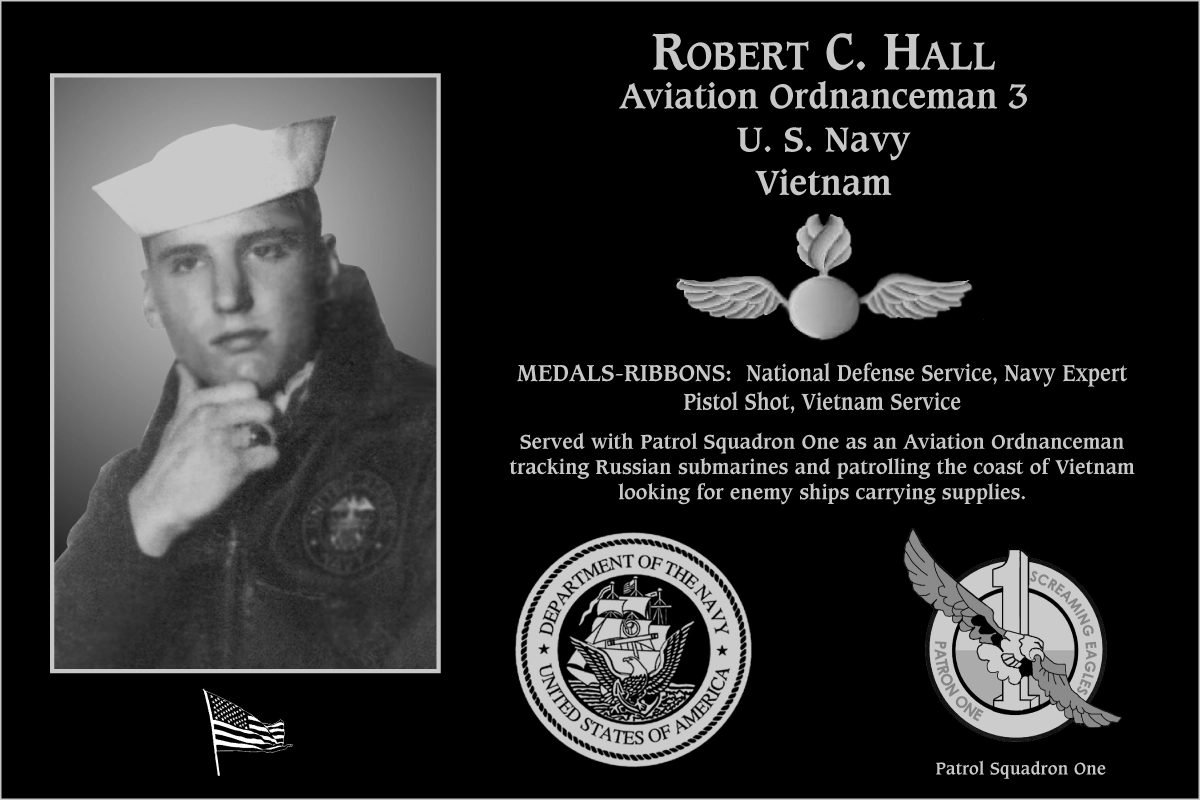 Petty Officer Third Class Robert C. Hall | Mt. Soledad Virtual Plaque