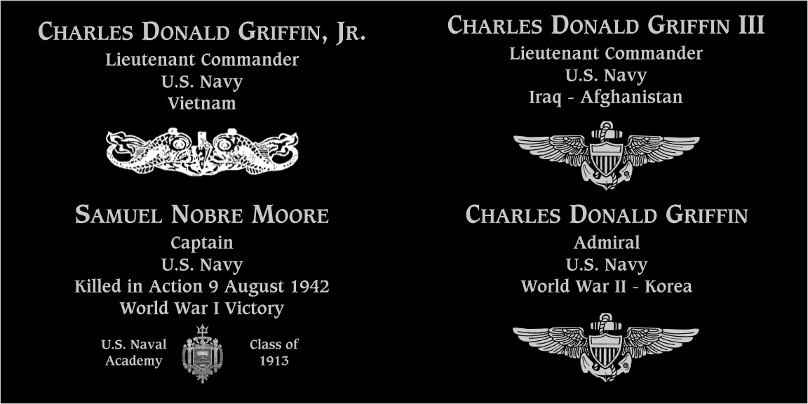Lieutenant Commander Charles Donald Griffin III | Mt. Soledad Virtual ...