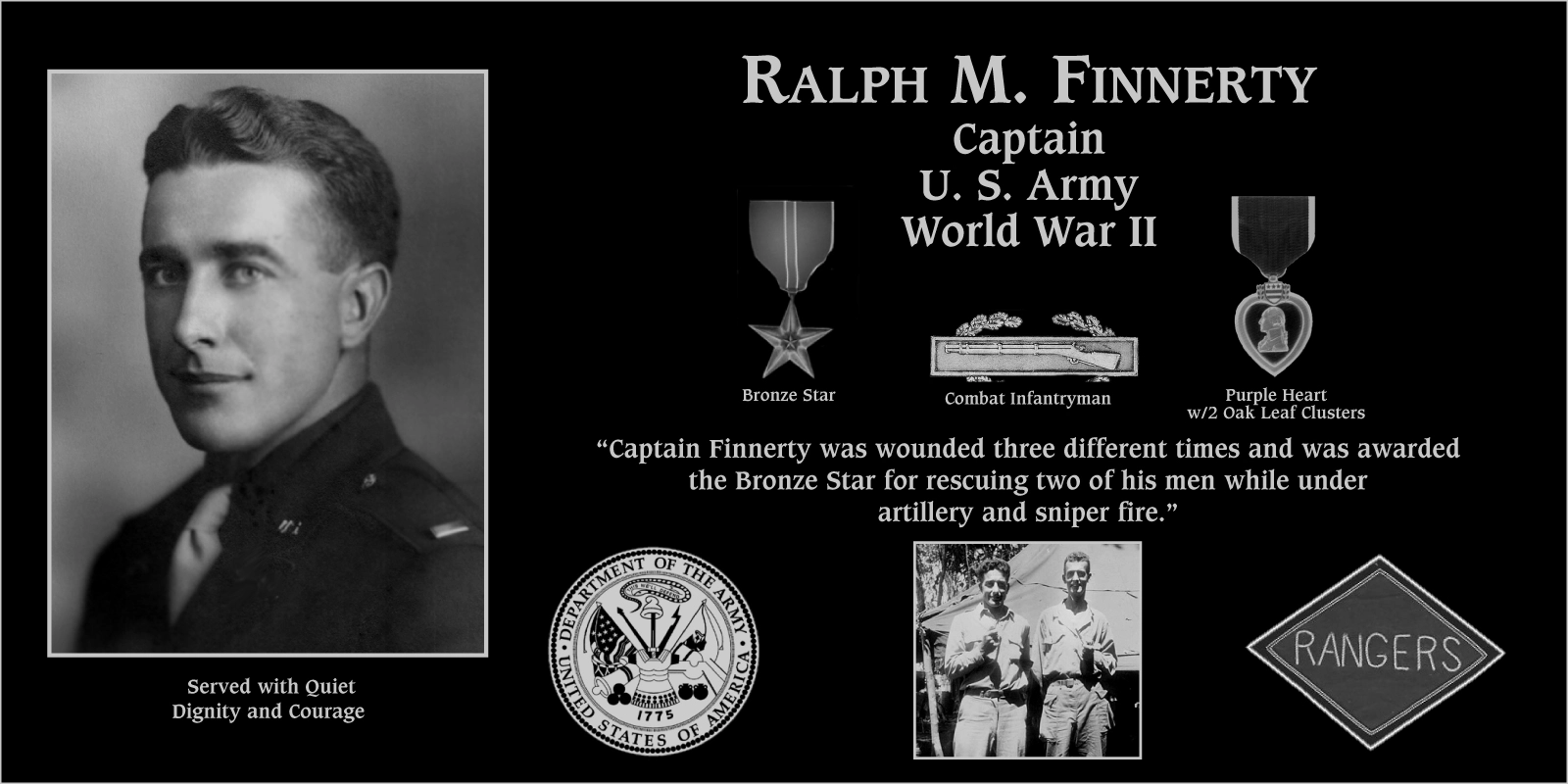Captain Ralph M. Finnerty | Mt. Soledad Virtual Plaque
