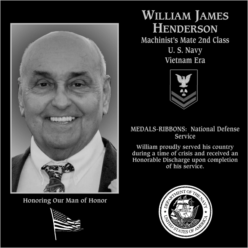 Petty Officer Second Class William James Henderson | Mt. Soledad ...