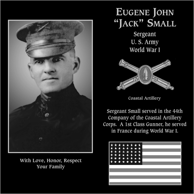 Sergeant Eugene John Small | Mt. Soledad Virtual Plaque
