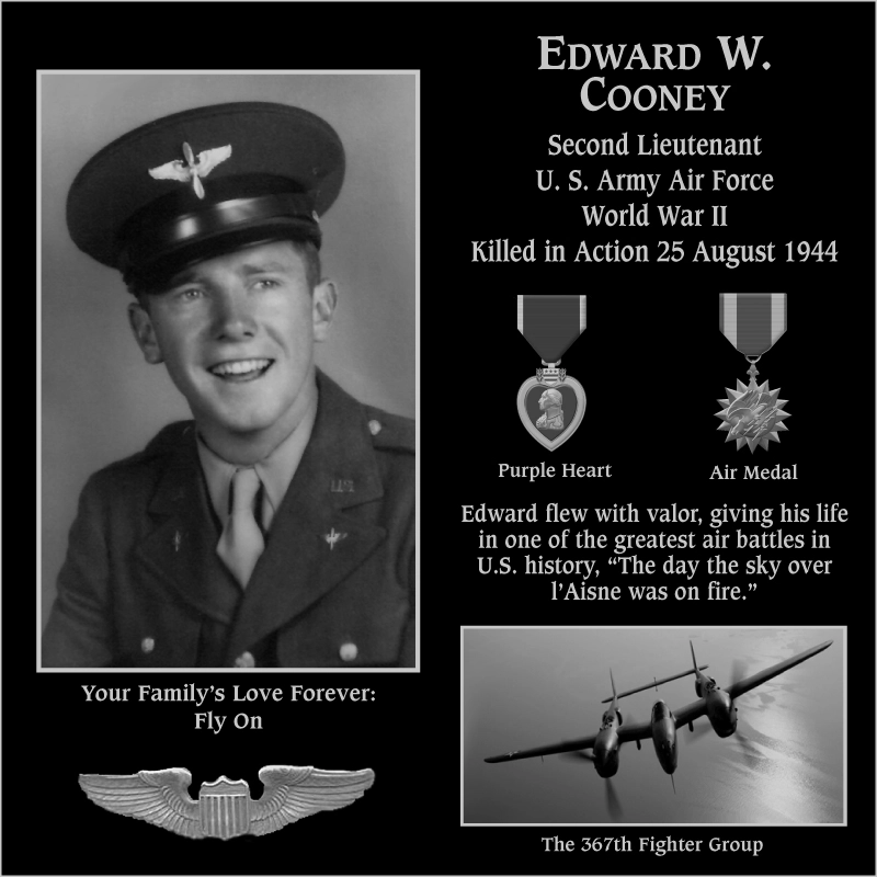 Second Lieutenant Edward W. Cooney | Mt. Soledad Virtual Plaque