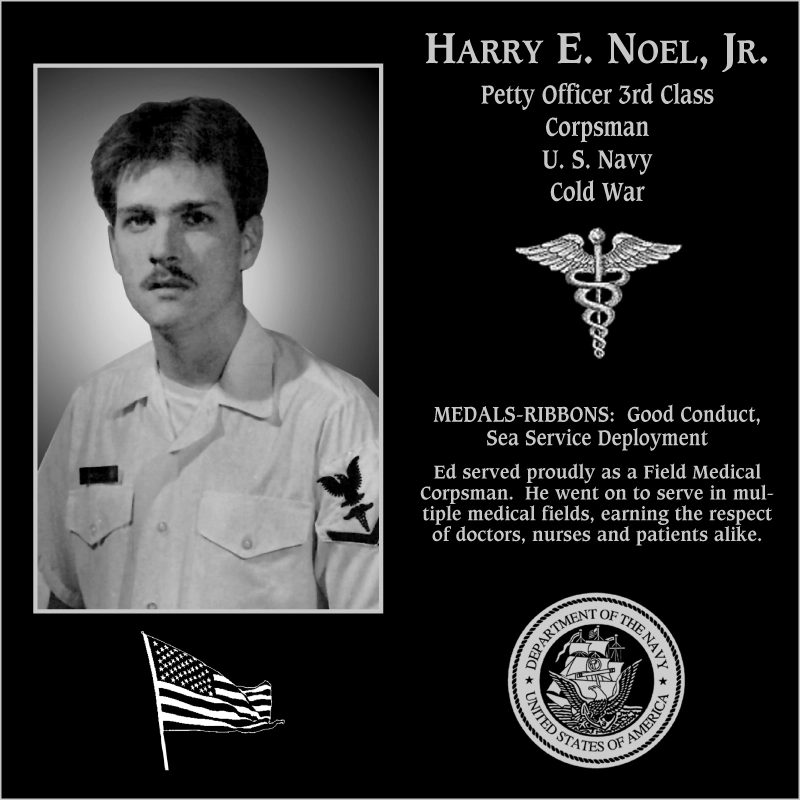 Petty Officer Third Class Harry E. Noel | Mt. Soledad Virtual Plaque
