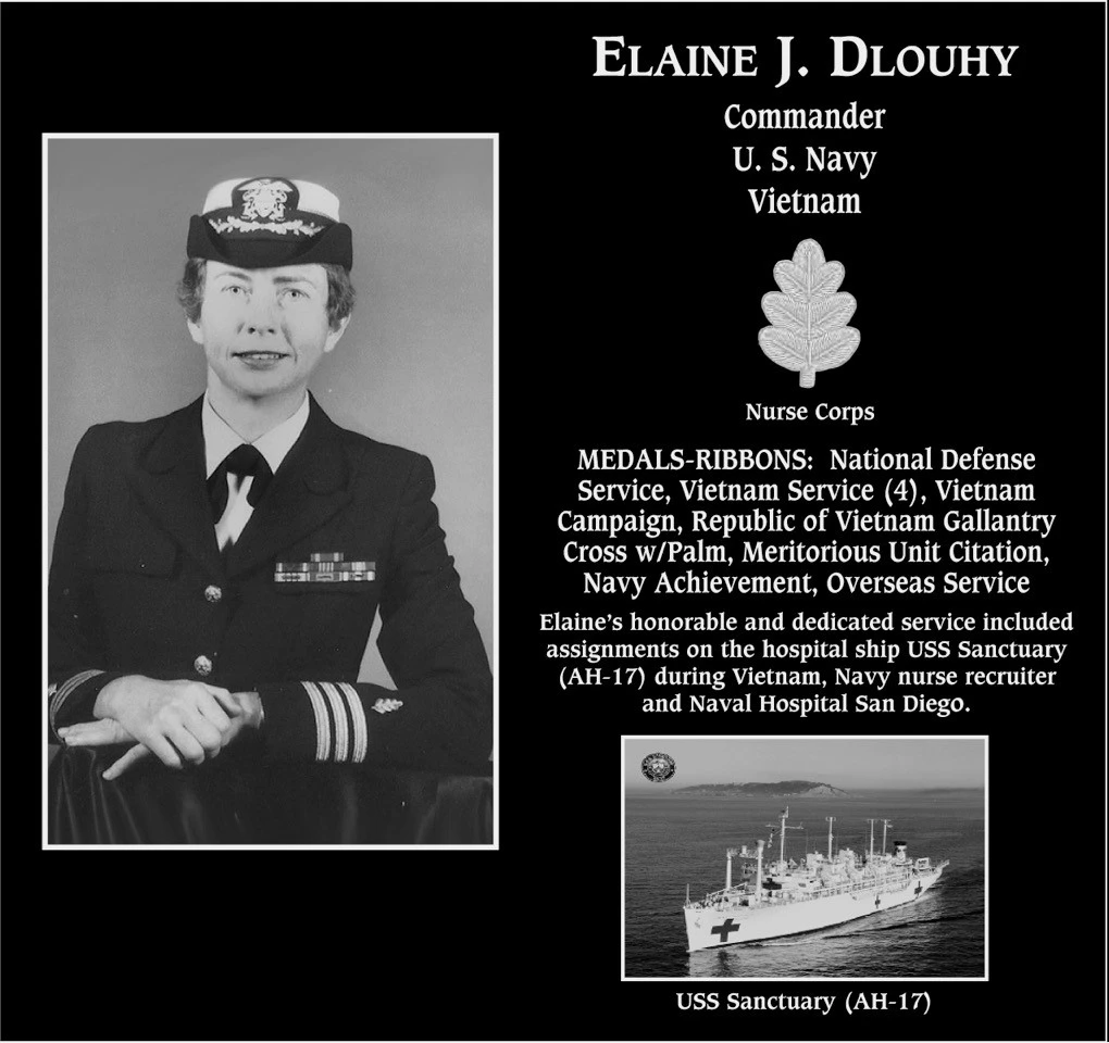 Commander Elaine J. Dlouhy | Mt. Soledad Virtual Plaque
