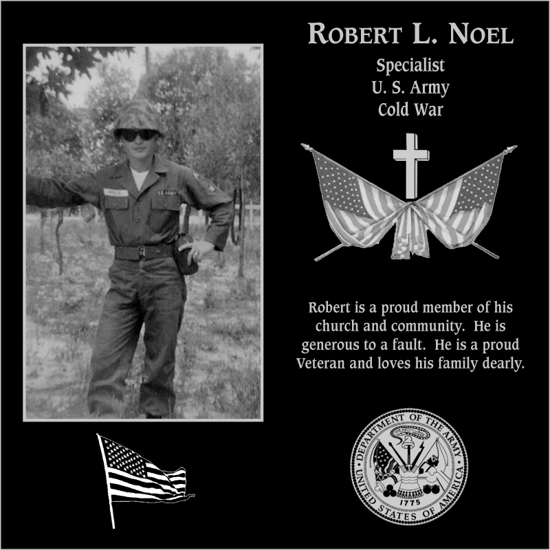 Specialist Robert L. Noel | Mt. Soledad Virtual Plaque