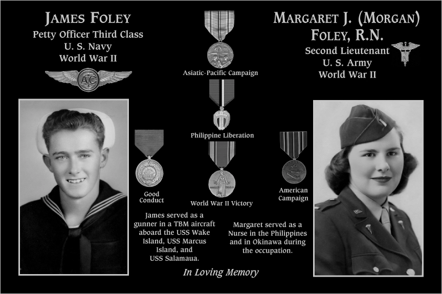 Second Lieutenant Margaret J (Morgan) Foley | Mt. Soledad Virtual Plaque