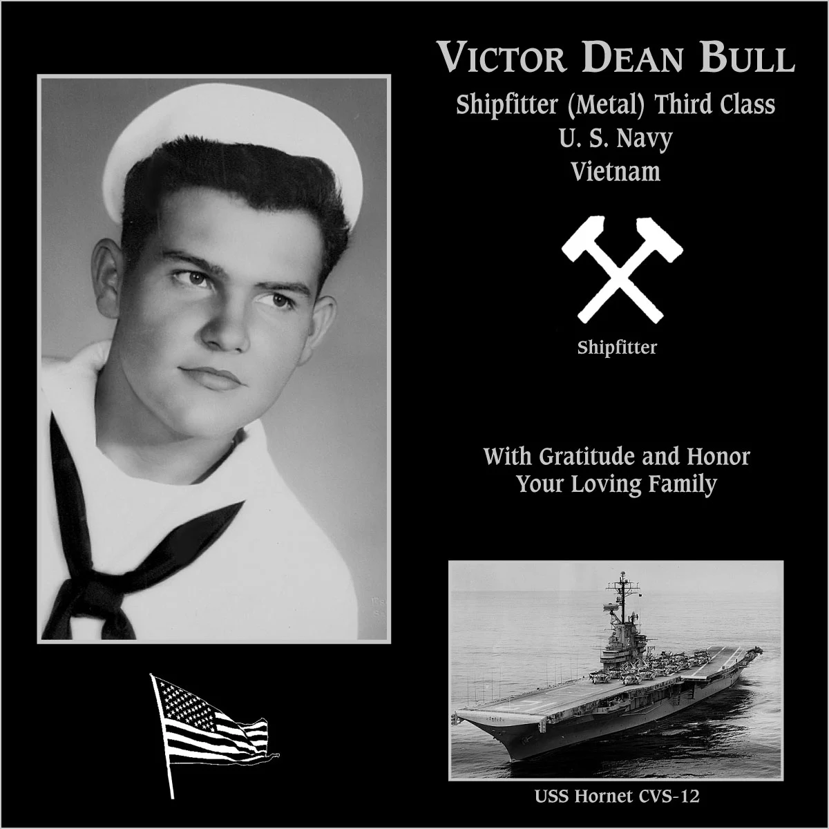 Petty Officer Third Class Victor Dean Bull | Mt. Soledad Virtual Plaque
