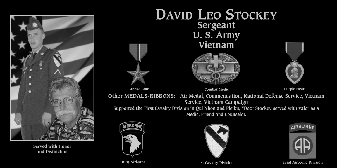 Sergeant David Leo Stockey | Mt. Soledad Virtual Plaque