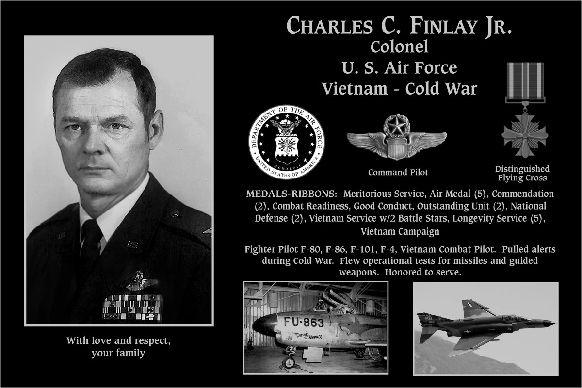 Colonel Charles C. Finlay Jr. | Mt. Soledad Virtual Plaque