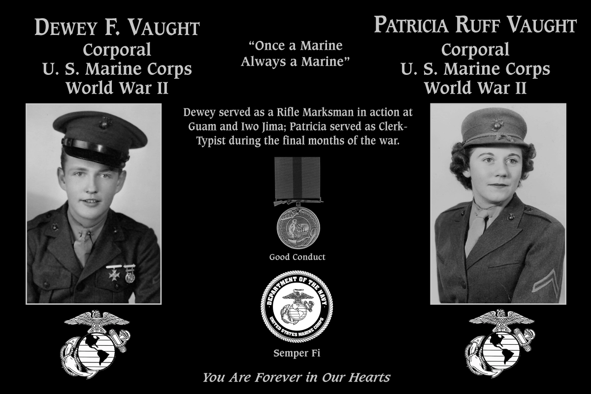 Corporal Dewey F. Vaught | Mt. Soledad Virtual Plaque