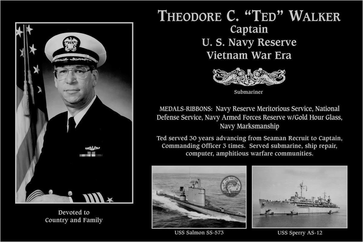 Captain Theodore "Ted" C. Walker | Mt. Soledad Virtual Plaque