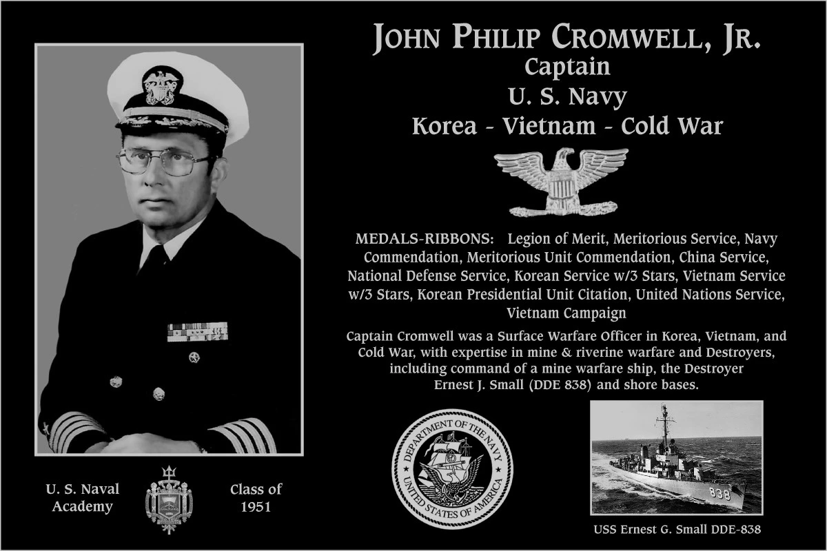 Captain John Philip Cromwell, Jr. | Mt. Soledad Virtual Plaque