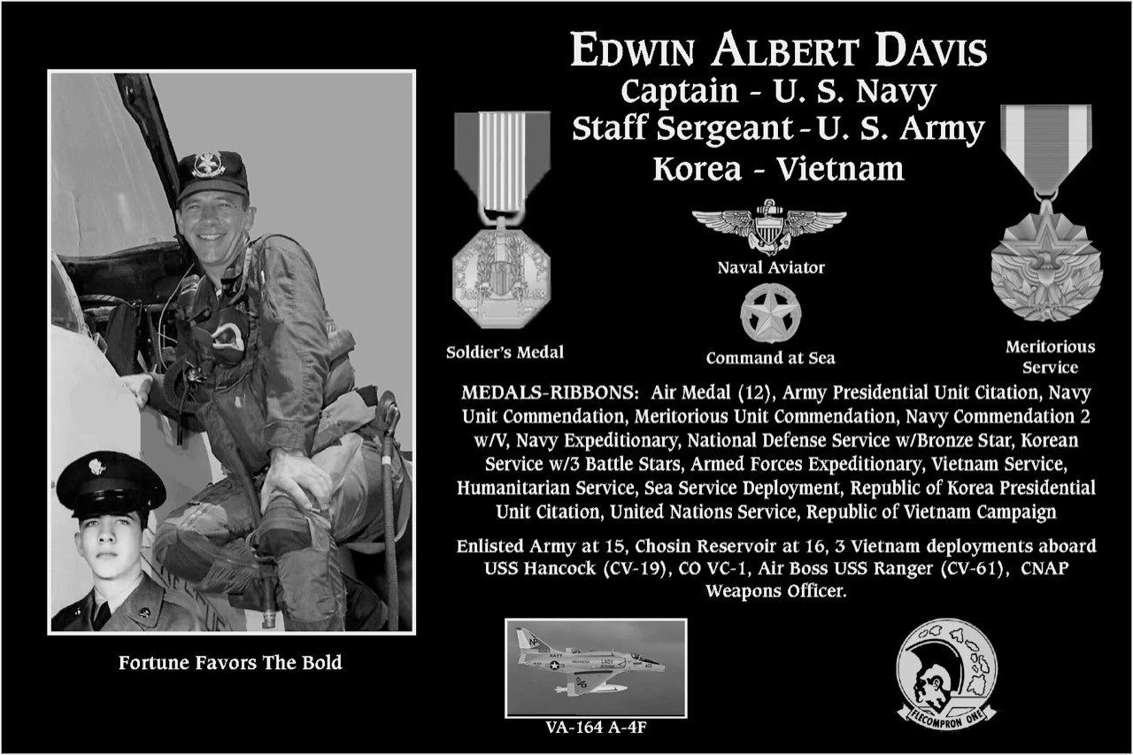 Captain Edwin Albert Davis | Mt. Soledad Virtual Plaque