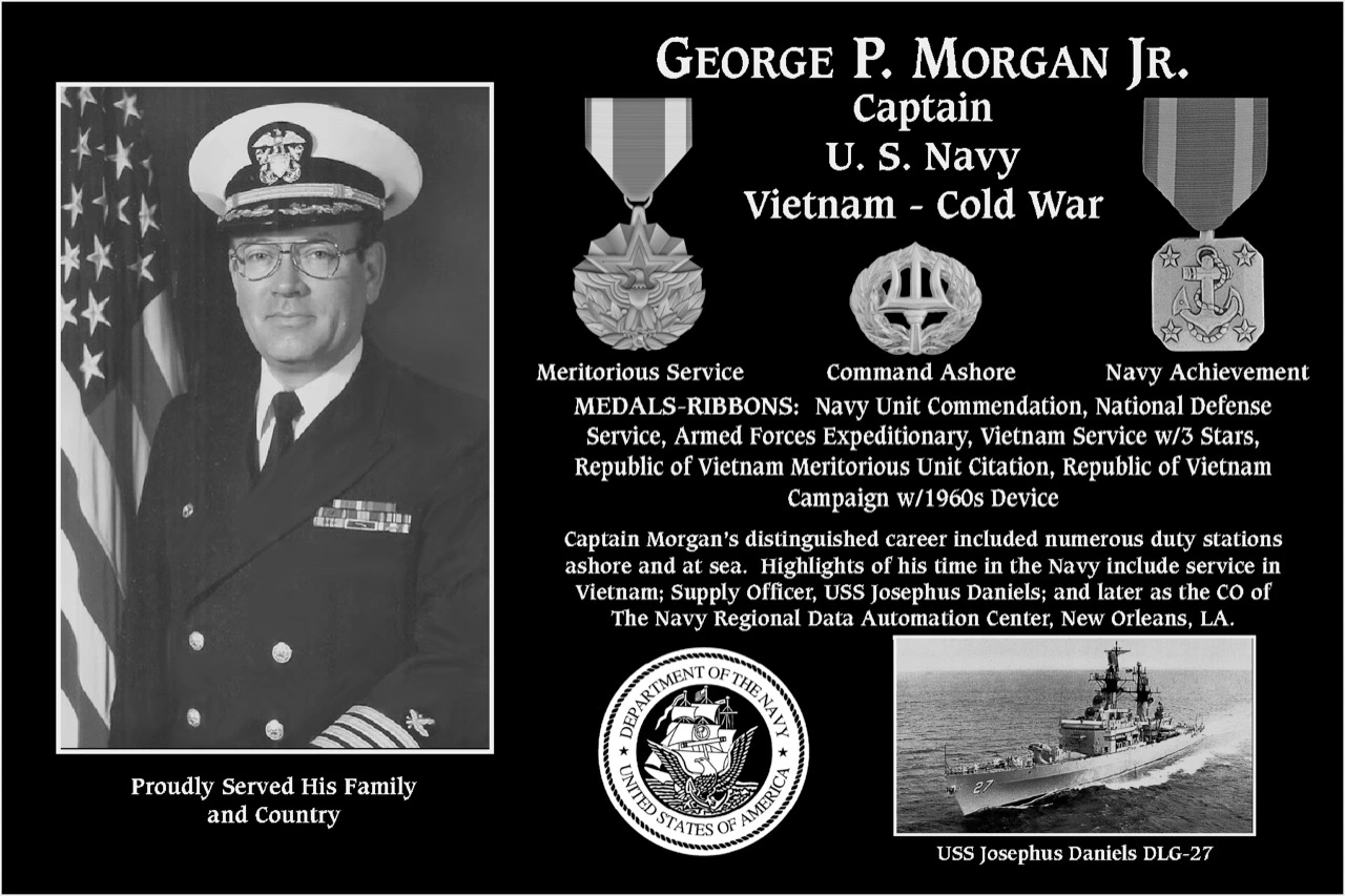 Captain George P. Morgan jr | Mt. Soledad Virtual Plaque
