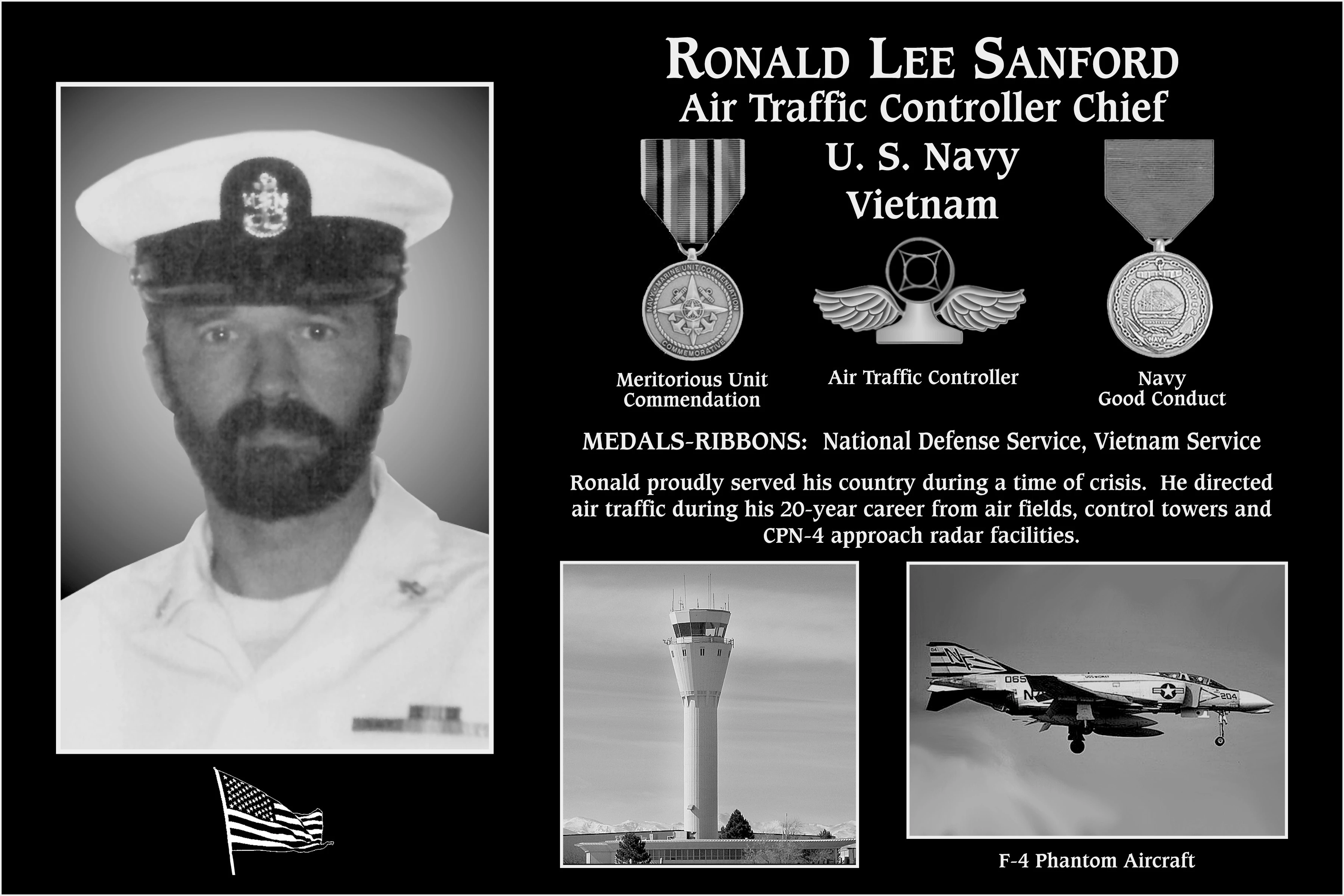 Chief Petty Officer Ronald Lee Sanford | Mt. Soledad Virtual Plaque